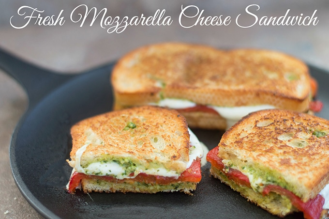 Grilled Mozzarella and Red Peppers Sandwich | On the Menu @ Tangie's ...